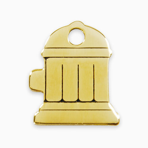 Brass Pet ID Tag Fire Hydrant – PetIDTag